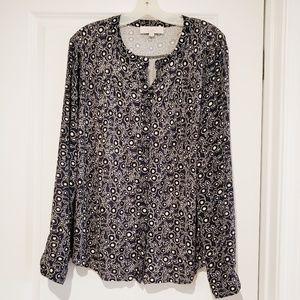 LOFT | Tops | Loft Floral Button Down Blouse | Poshmark